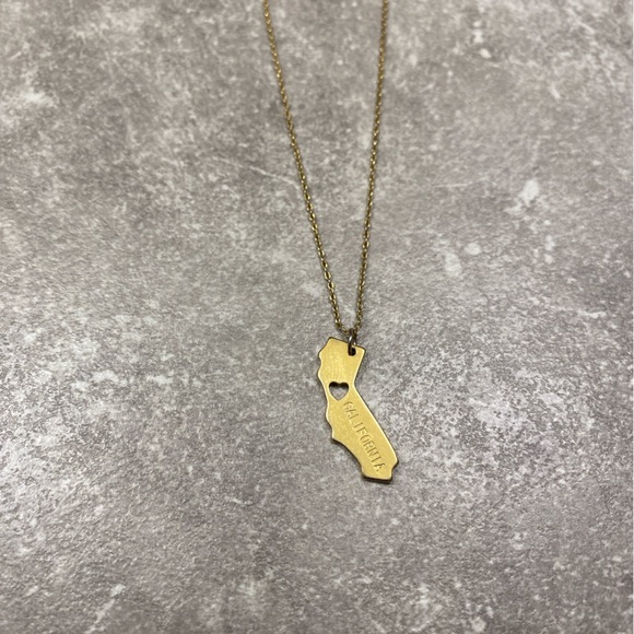Jewelry | California Heart Cutout Necklace | Poshmark